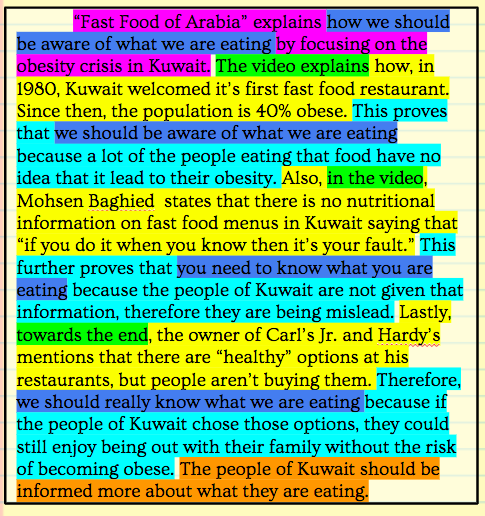 Citing Concise Textual Evidence: Avoiding "Quote Plopping"