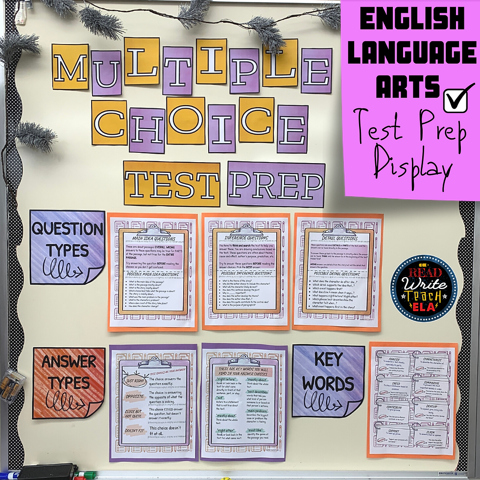 Standardized Test Prep in Reading and Writing Workshop