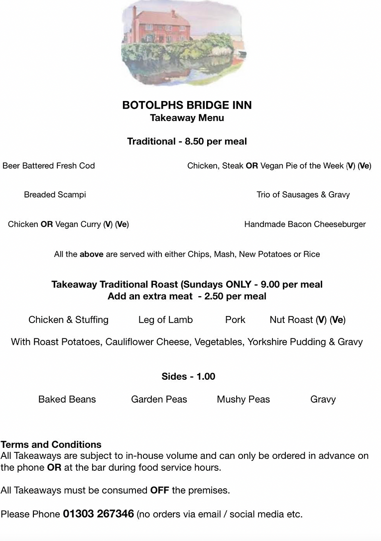 Takeaway | Botolphs Bridge Inn