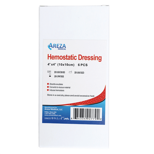 Hemostatic Dressing Bandage Wound Care 4″ X 4″ (6 PCS)