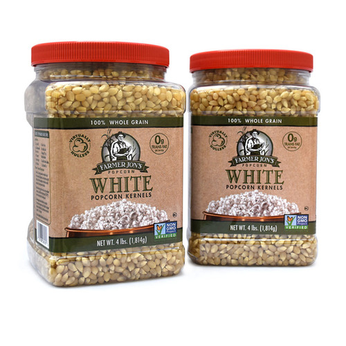 4LB White Kernels | Farmer Jons Popcorn