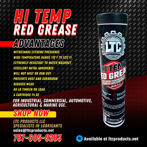 Hi Temp Red Grease / (10°F to 525°F) | LTC PRODUCTS