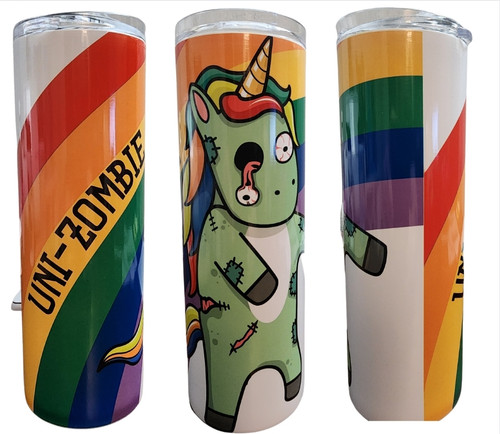 Uni-Zombie Unicorn 20oz Skinny Tumbler | BeeFreeOutdoors