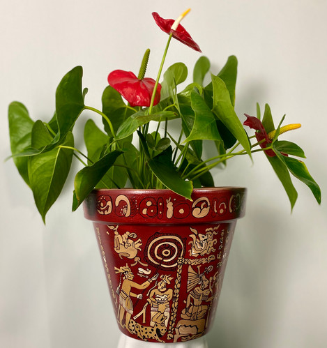Twin Heroes Mayan Art Pot | Itzel Arts And Plant