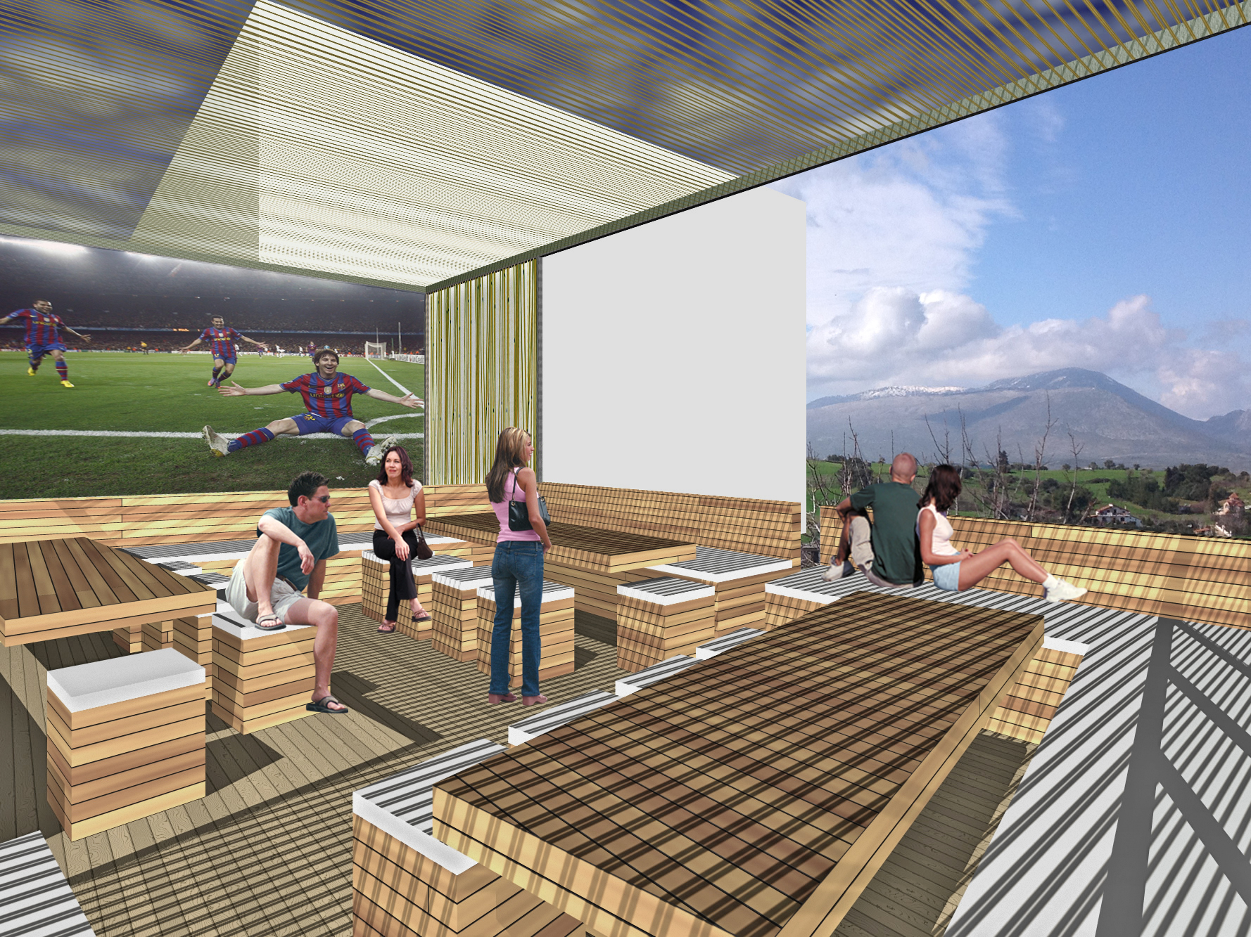 Thiva Lounge Cafe - Bar | schema architecture