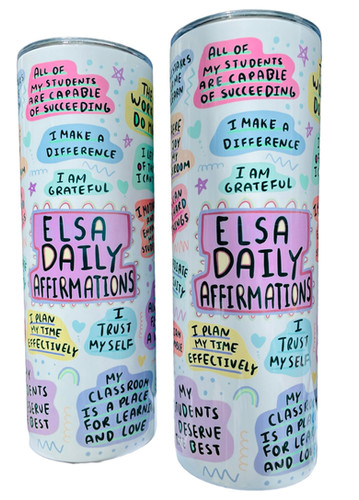 20oz Tumbler - ELSA daily affirmations | Strength Cards