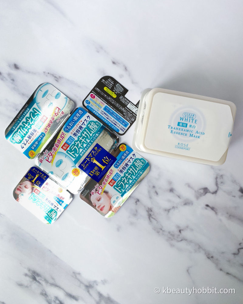 Kose Clear Turn Essence Mask 30 pcs - Tranexamic Acid Review