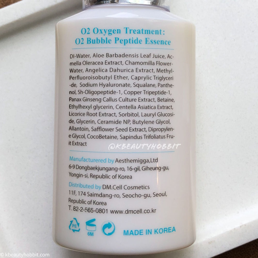 DM Cell O2 Bubble Peptide Essence Review