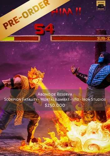 Scorpion Fatality - Mortal Kombat - Art Scale 1/10 - Iron Studios ...
