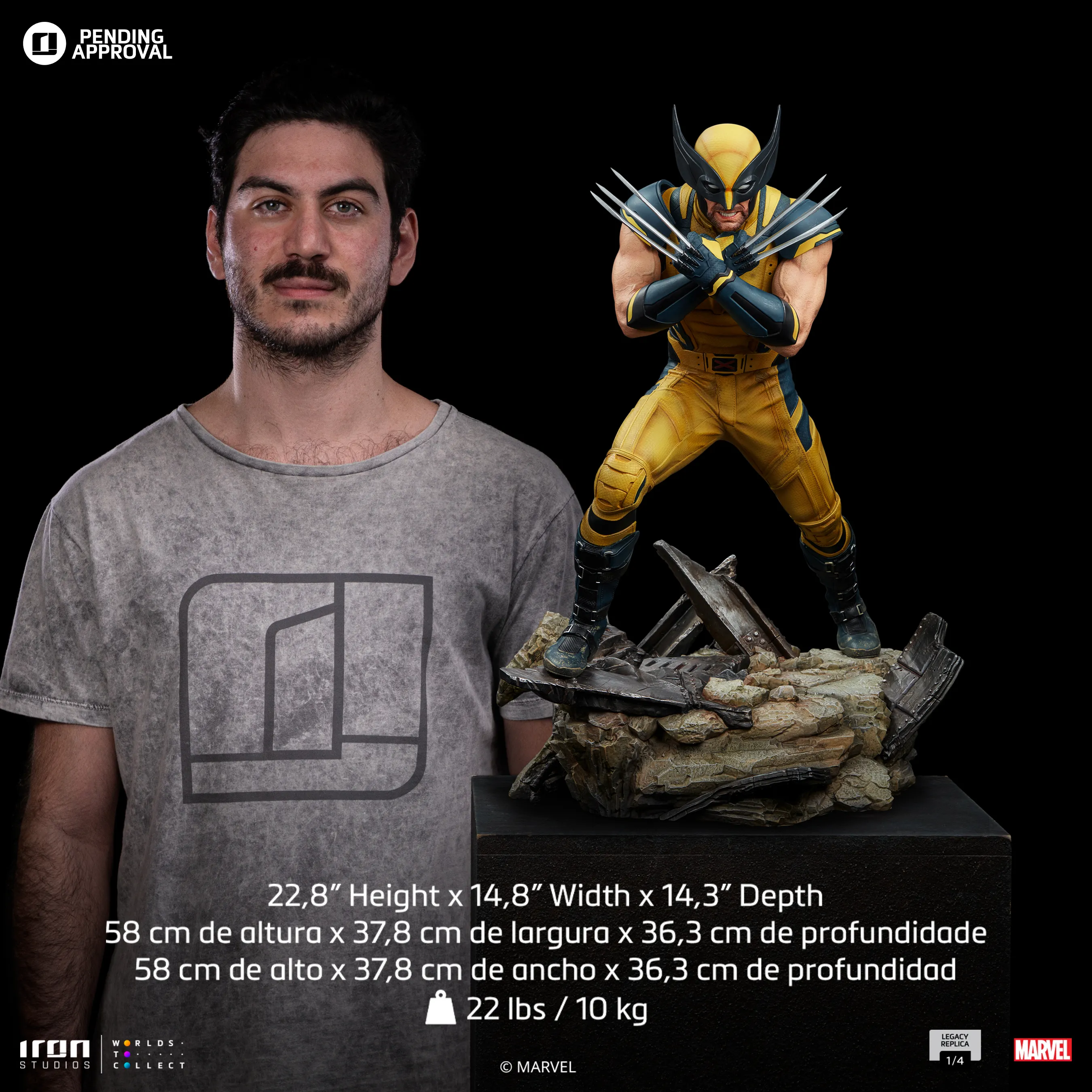 Wolverine - Deadpool & Wolverine - Legacy Replica 1/4 - Iron Studios ...
