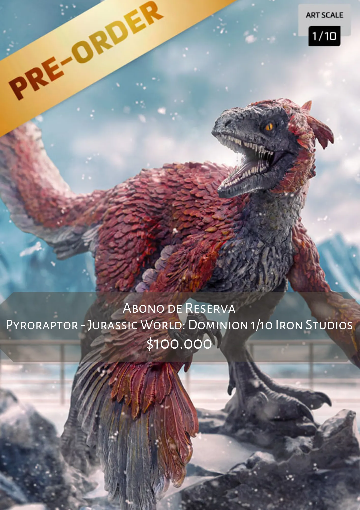 Pyroraptor - Jurassic World: Dominion - Art Scale 1/10 - Iron Studios ...