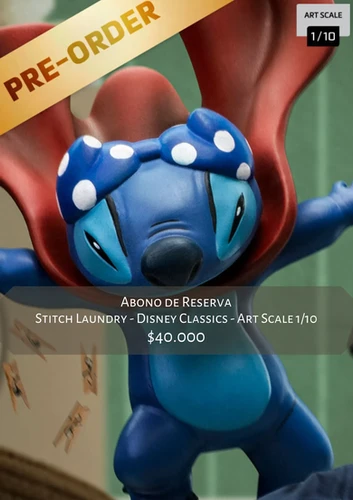 Stitch Laundry - Disney Classics - Art Scale 1/10 - Iron Studios ...