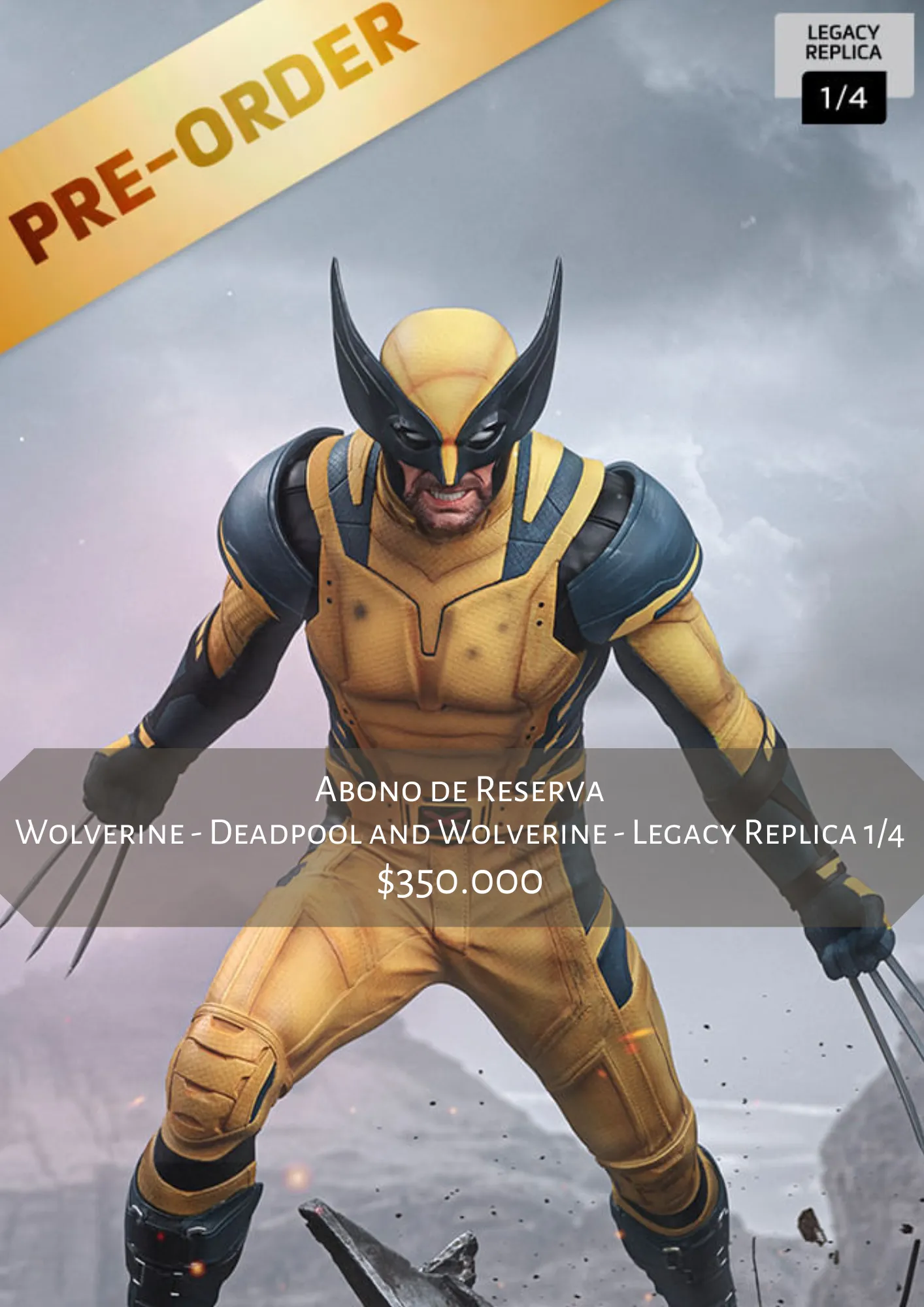 Wolverine - Deadpool & Wolverine - Legacy Replica 1/4 - Iron Studios ...