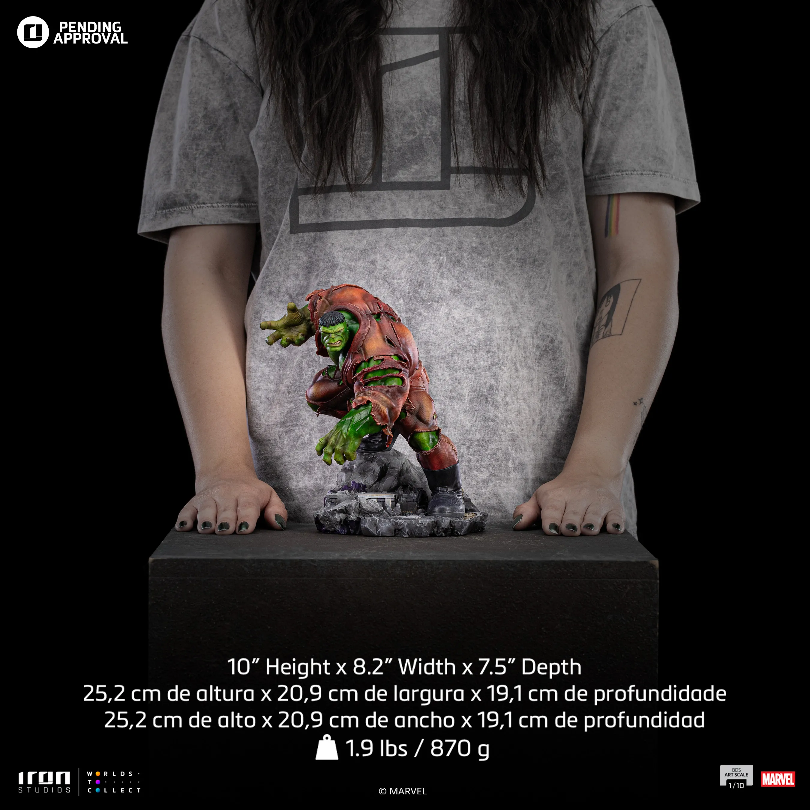 Hulk - Infinity Gauntlet Diorama - Art Scale 1/10 - Iron Studios - Abono | Adamantium