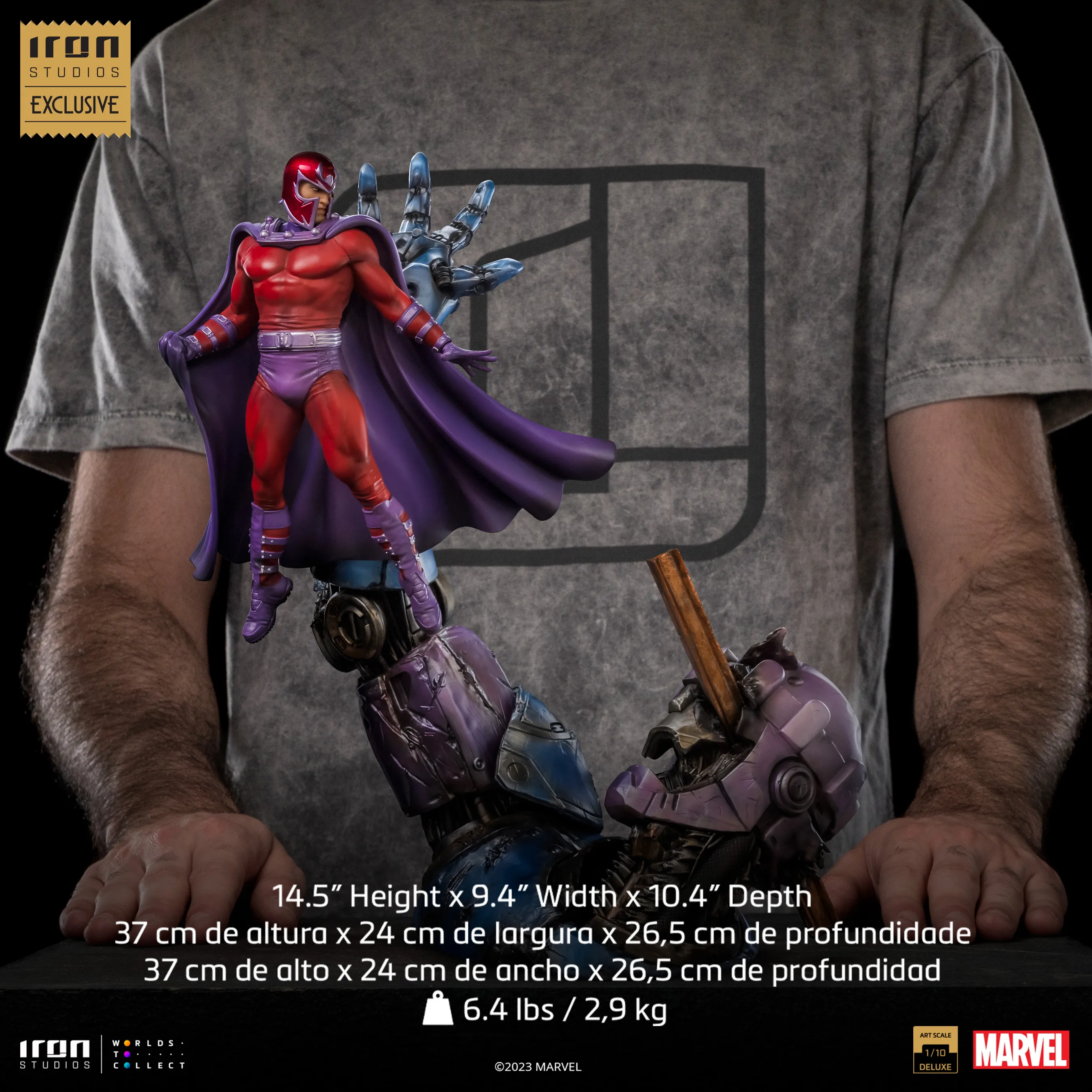 Magneto vs. Sentinel Event Exclusive BDS Art Scale 1/10 - Iron Studios ...