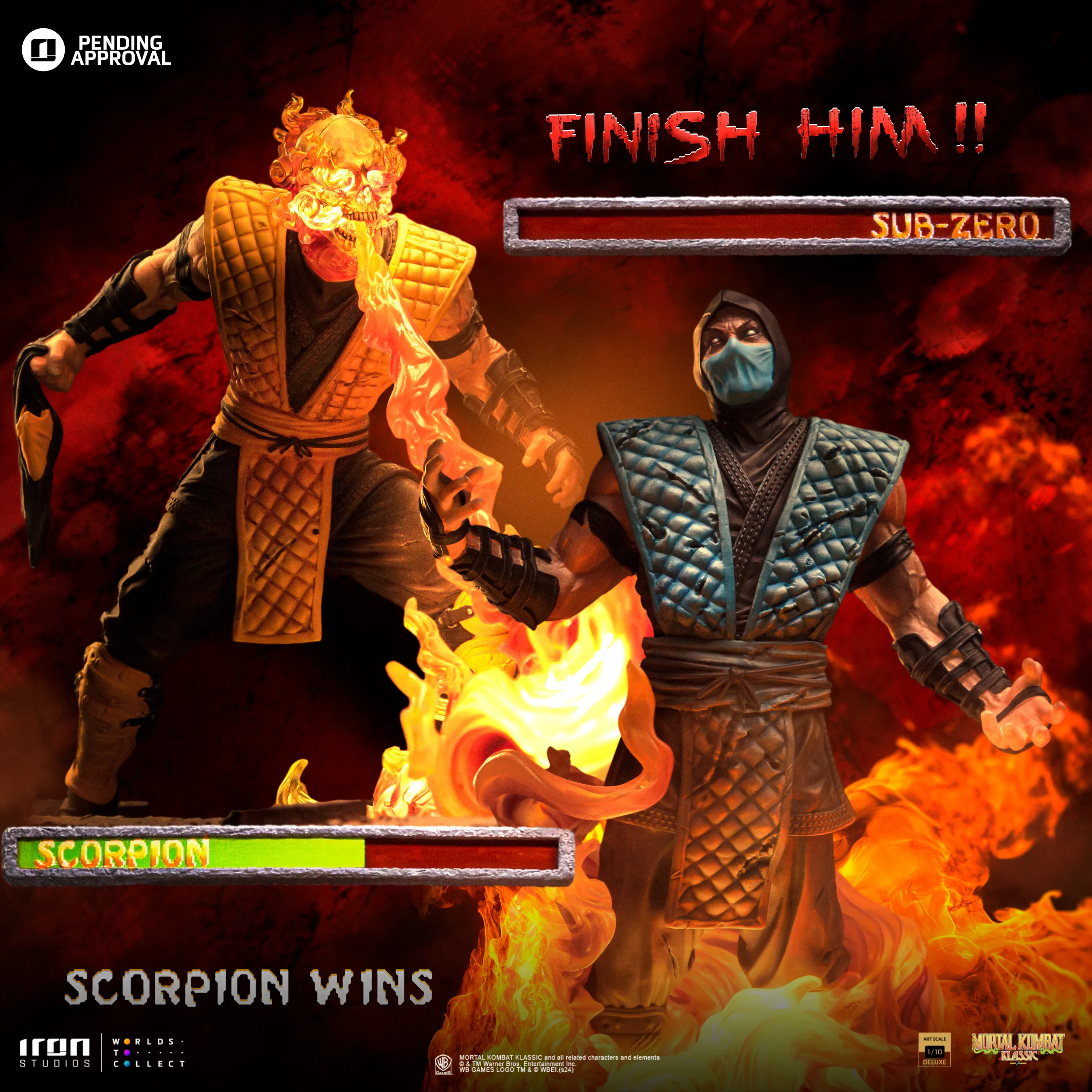Scorpion Fatality - Mortal Kombat - Art Scale 1/10 - Iron Studios ...