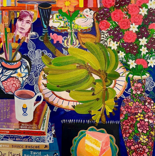Kiata Mason - Green Bananas | AK Bellinger Gallery