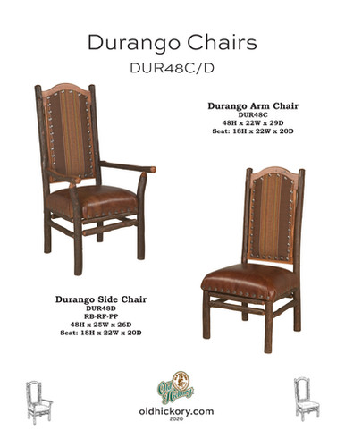 Durango Dining Chairs - DUR48C/DUR48D | oldhickory
