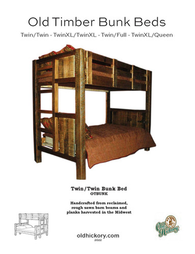 Old Timber Bunk Beds - OTBUNK | oldhickory