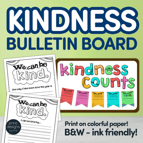 Kindness Classroom Bulletin Board Activity | printdesignsbykris