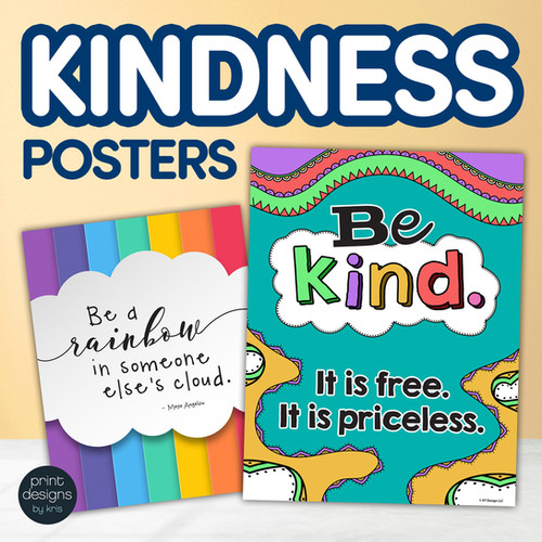 Kindness Posters - Positive Attitude Posters - Kindness in the ...