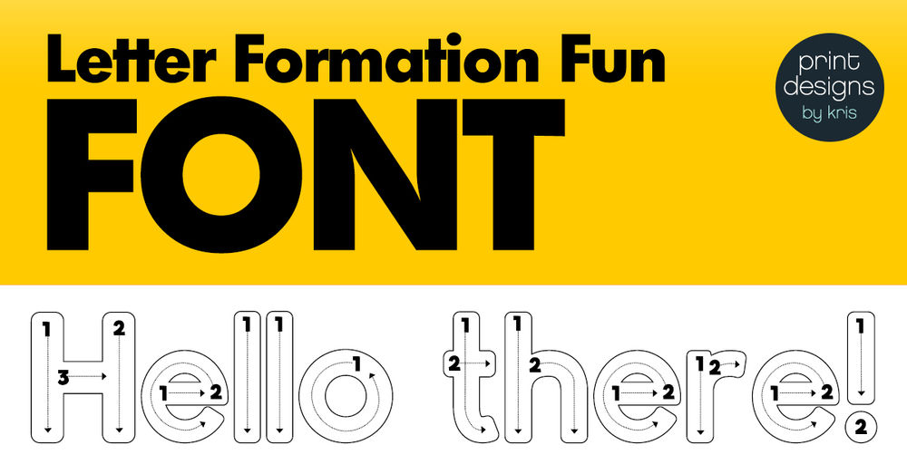 Letter Learning FONT Makes Life Easier