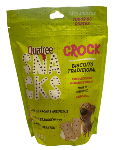 Biscoito QUATREE CROCK TRADICIONAL 400G | bichoamigo