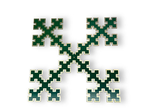 Electroculture square fractal antenna board | Aplicum radionics healing