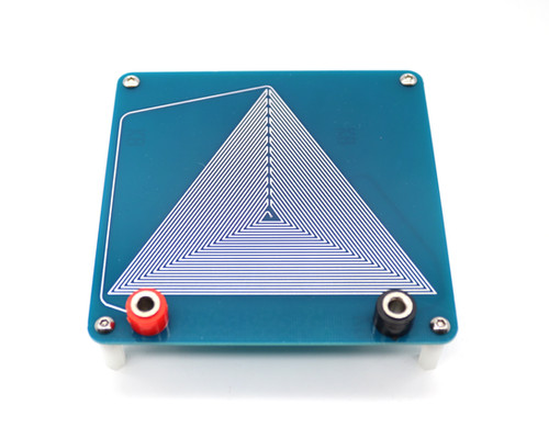 Triangular scalar wave coil module for radionics healing