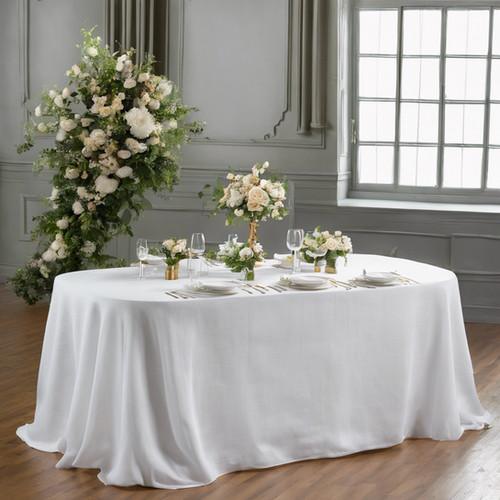 white linen tablecloth 120 inch | Onboard