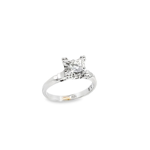 Illusion Style Diamond Solitaire Engagement Ring | Milanousa