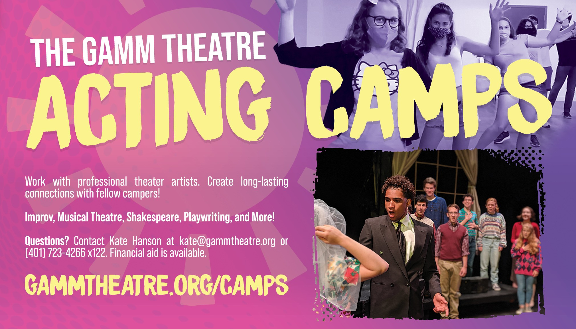 Camps | The Gamm Theatre | Warwick, RI