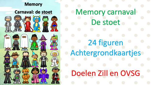 memory carnaval - de stoet | Little Play friends