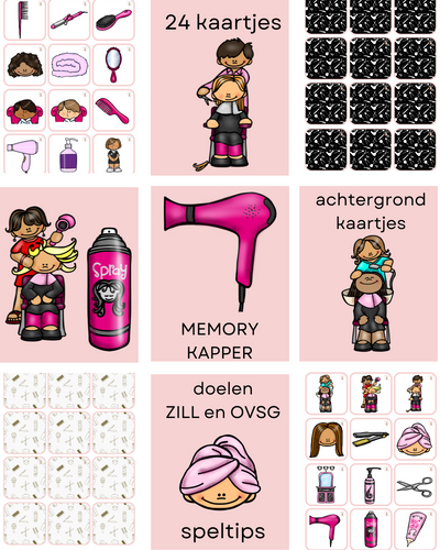 Memory: de kapper | Little Play friends