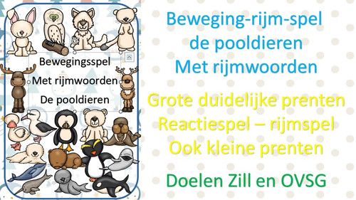 Pooldieren - bewegings-rijmspel | Little Play friends