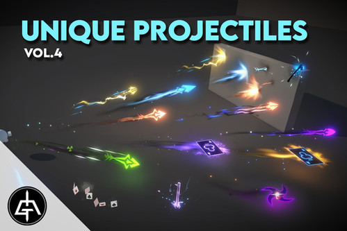 Unique Projectiles Vol.4 - UNITY | GabrielAguiarProd