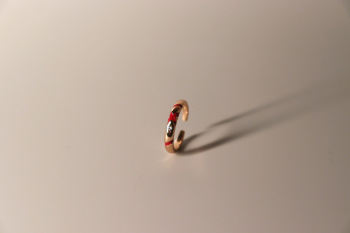 Red Cross Diamond Ring | Falune