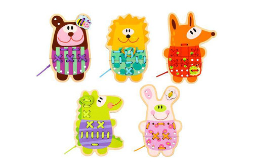 Alinhavo 5 em 1 Brinquedo Educativo - Tooky Toy | Iupiii! Brinquedos