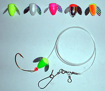 Spin-N-Glow Fluke Rig 2/0 Wide Gap Hook | SeaWolfe Tackle