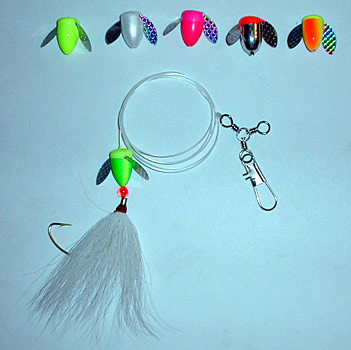 Spin-N-Glo Fluke Rig with Bucktail | SeaWolfe Tackle