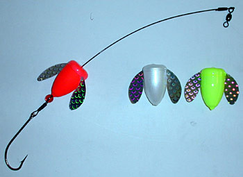 Spin-N-Glo Bluefish Rig 6/0 O'Shaunnessy hook 90 lb test wire ...