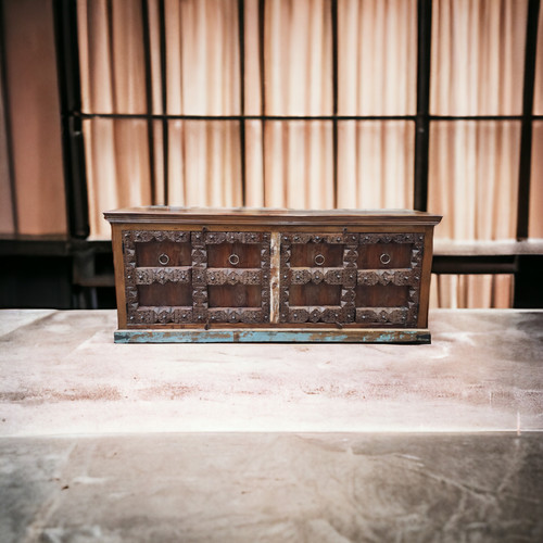 Rustic Indian Wood Storage Cabinet/Sideboard | San Diego Rustic