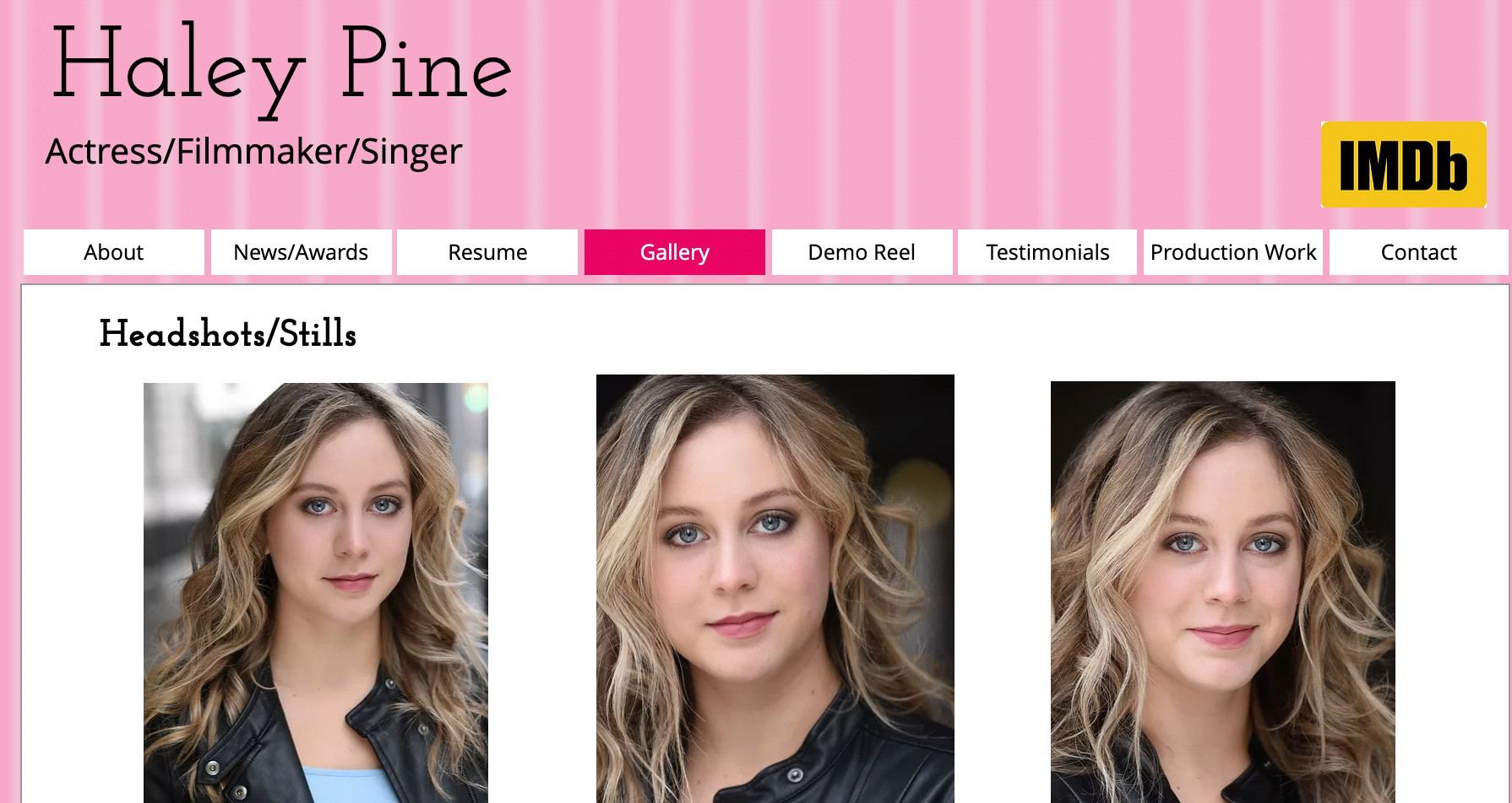 Haley Pine - Actress