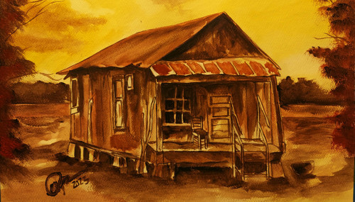 Shotgun House | Art By Melvin D Nix