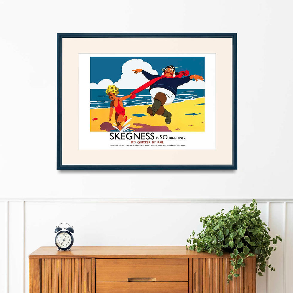 Skegness Vintage Railway Poster Print | Print & Poster Shop