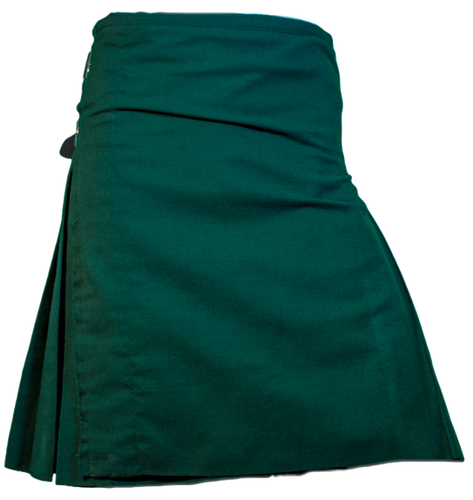Solid Green Irish Kilt | americanhighlander