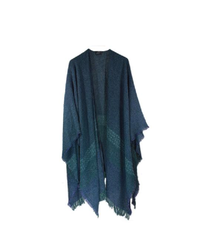 Celtic Ruana for Women in Blackberry Green