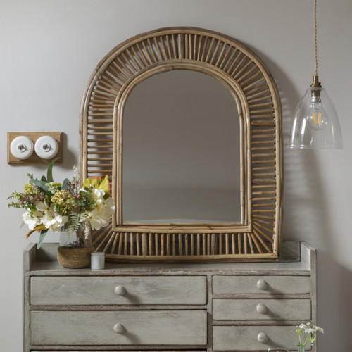 Bamboo Cane Arched Wall Mirror | interior fascinatiohttps://static ...