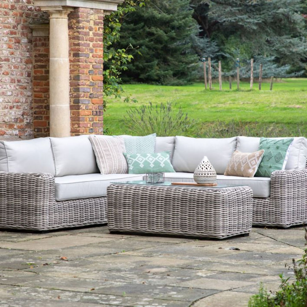 Outdoor Rattan Corner Sofa & Coffee Table Set | interior ...