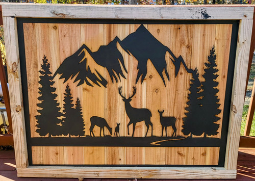 Deer scene panels | Northman Steel LLC